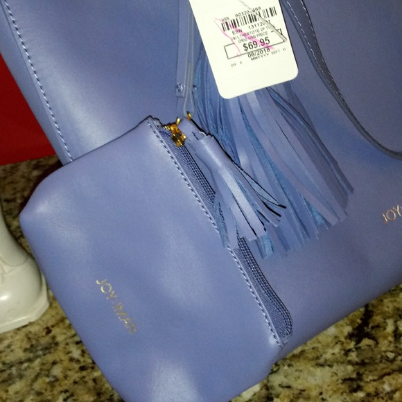 Joy & Iman | Bags | 11 Joy Iman Leather Tote W Wallet Tassels | Poshmark
